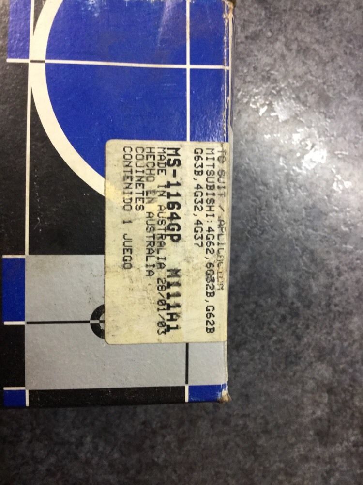 acl engine main bearings 5m114-std suit mitsubishi 4g62/g62b motors ...