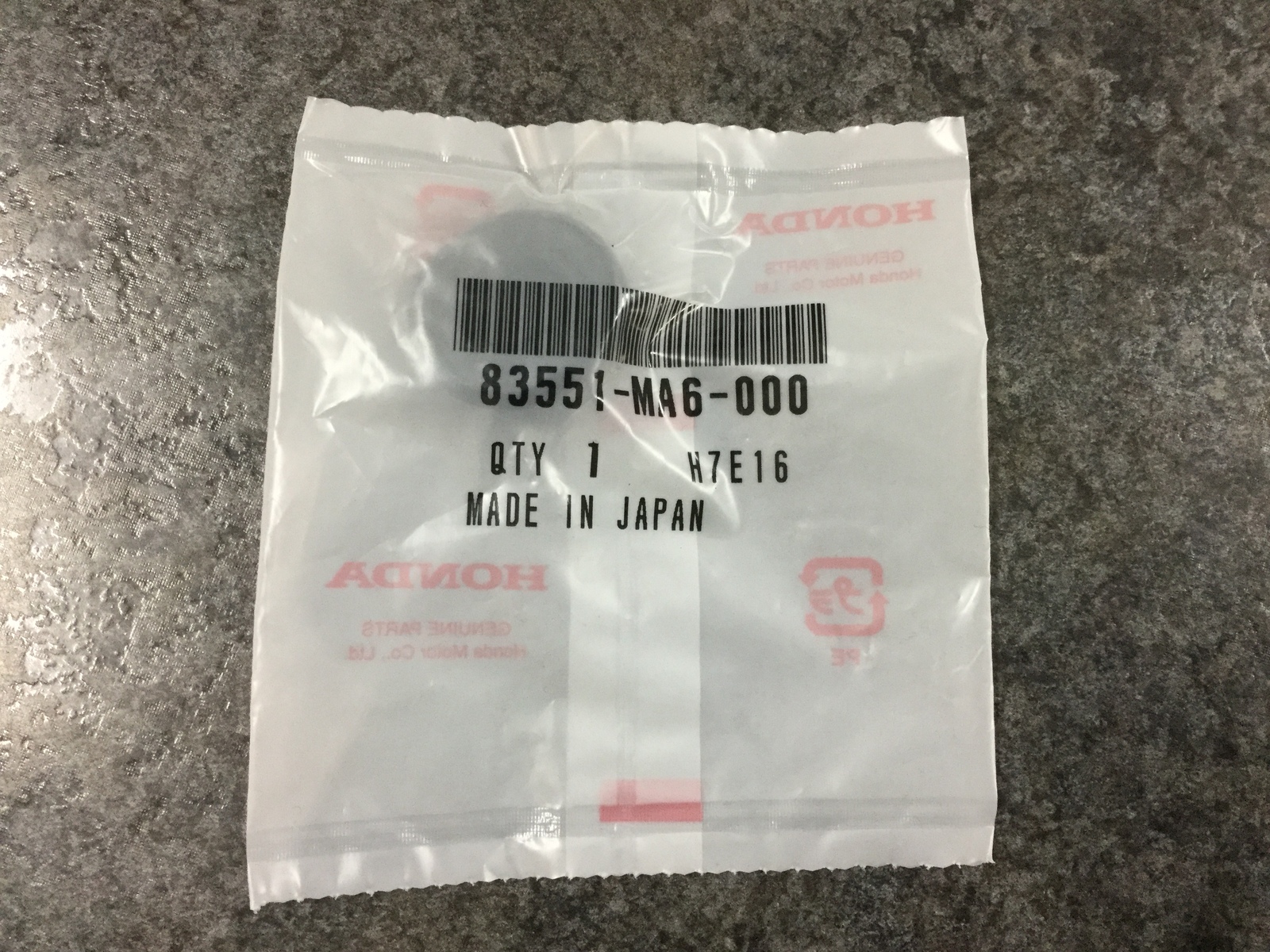 Rubber Grommet Side Cover Honda #83551-MA6-000