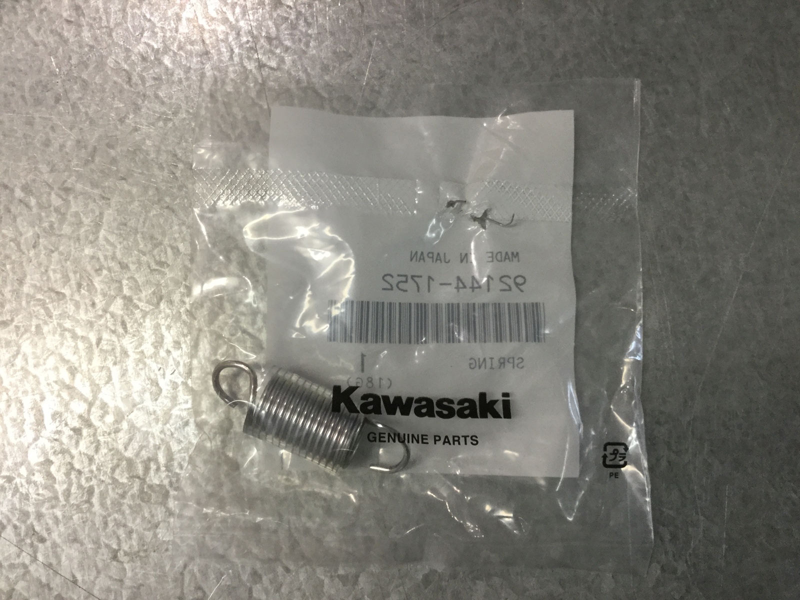 SPRING BRAKE PEDAL RETURN Kawasaki #92144-1752