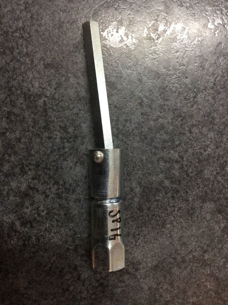 spark plug socket 16 mm universal alan key head - mcs